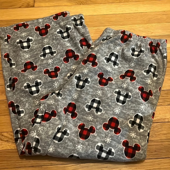 Disney | Pants | Disney Mens 2xl Mickey Fleece Pajama Pants | Poshmark